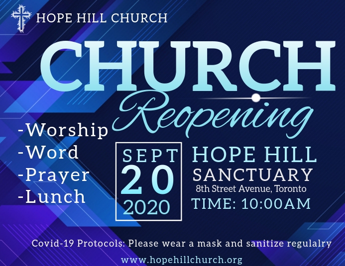 Church Reopening Flyer Template | PosterMyWall