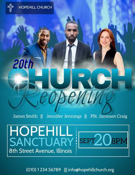 Copy of Church Reopening Flyer Template | PosterMyWall