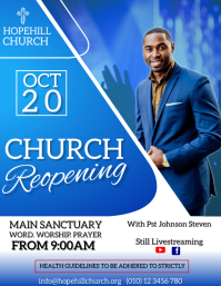 Church Reopening Flyer Template | PosterMyWall