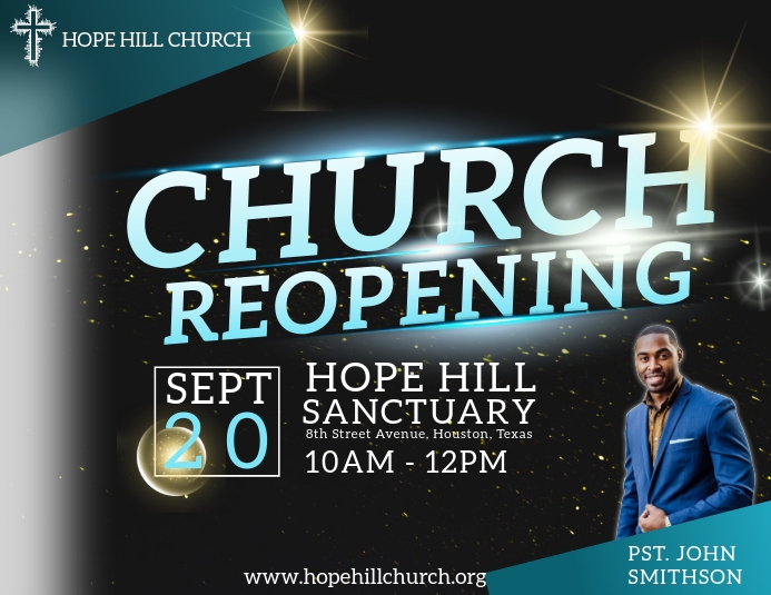 Church Reopening Flyer Template | PosterMyWall
