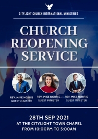 church reopening flyer template | PosterMyWall