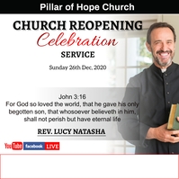 church reopening flyer Template | PosterMyWall