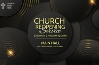 church reopening service flyer Template | PosterMyWall