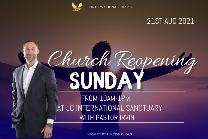 church reopening sunday poster Template | PosterMyWall