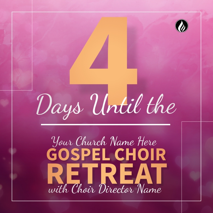 Church Retreat Countdown Modelo | PosterMyWall