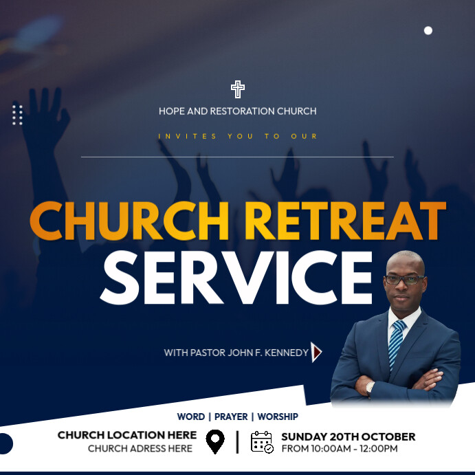 Church retreat Template | PosterMyWall
