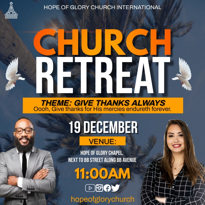 Copy of Church retreat | PosterMyWall