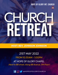 church retreat Template | PosterMyWall