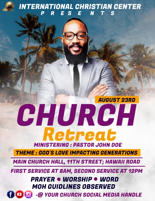 church retreat Template | PosterMyWall
