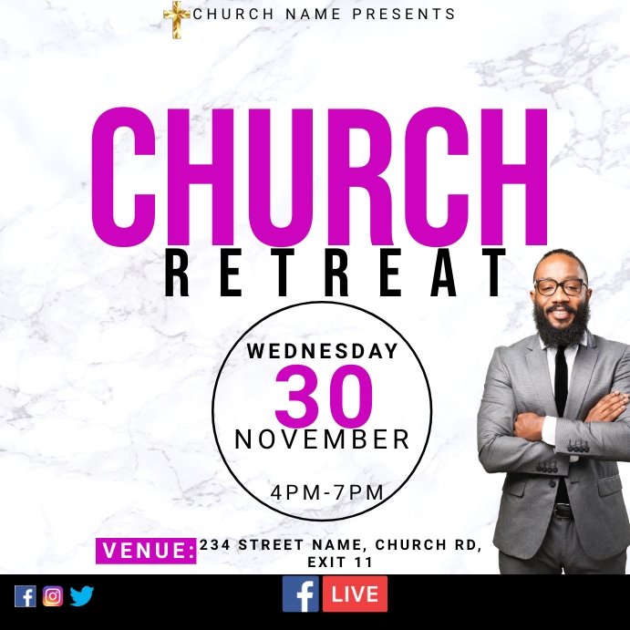 Church Retreat Template | PosterMyWall