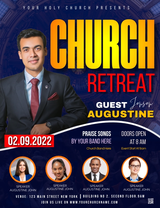 Church Retreat Template | PosterMyWall