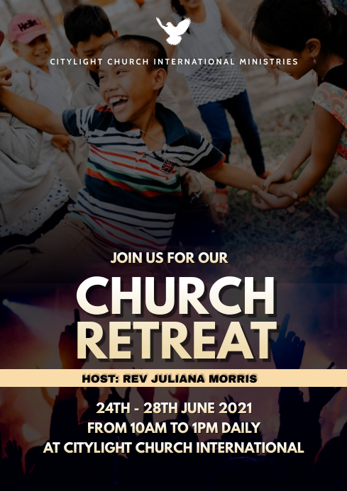 church RETREAT flyer Template | PosterMyWall