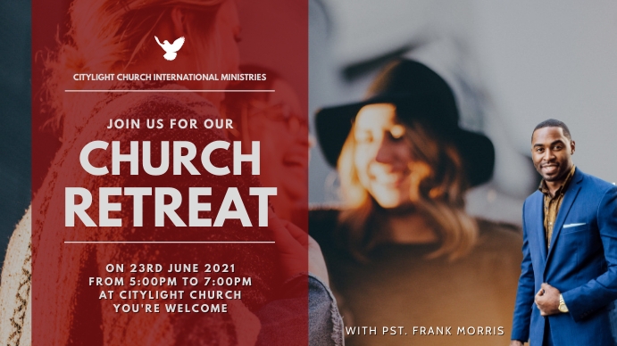 Panfleto De Retiro Da Igreja Modelo | PosterMyWall