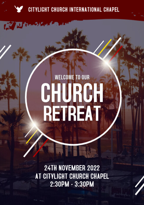 Brochure Ng Disenyo Ng Flyer Ng Church Retreat Template | PosterMyWall