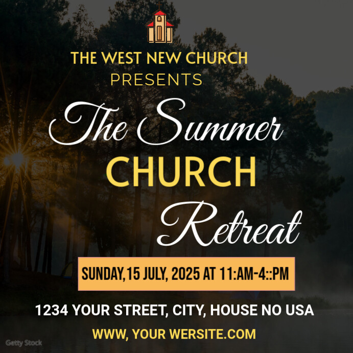 Plantilla de church retreat flyer template | PosterMyWall