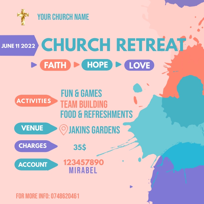 Copy of Church retreat poster | PosterMyWall