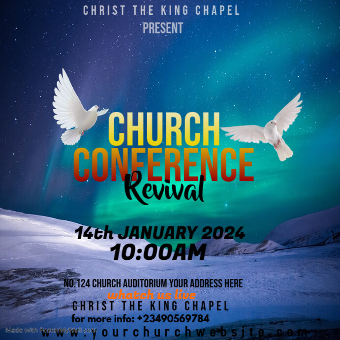 Copy of CHURCH REVIVAL CONFERENCE | PosterMyWall