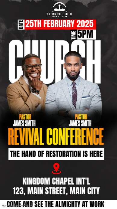 Copy of church revival conference | PosterMyWall