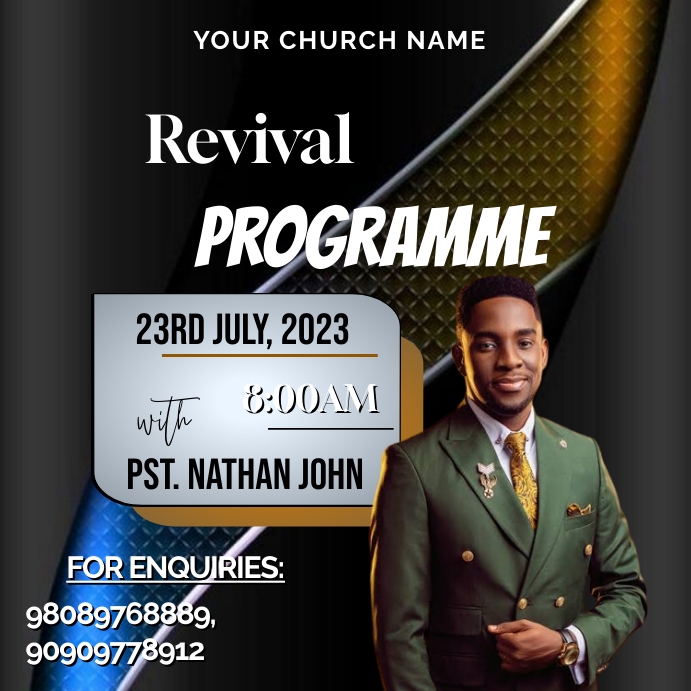 Church revival Template | PosterMyWall