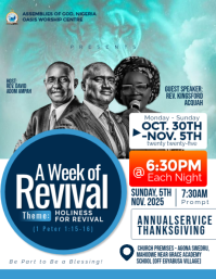CHURCH REVIVAL PROGRAM Template | PosterMyWall