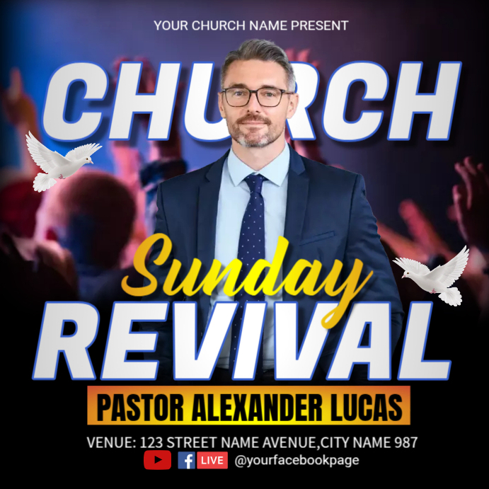 Church Revival Template | PosterMyWall