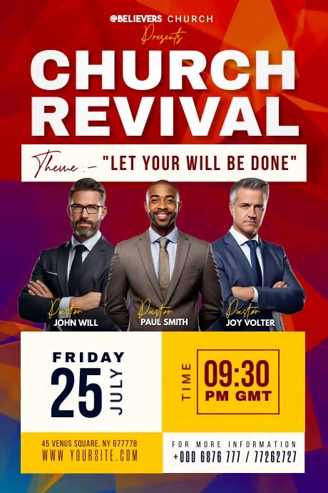 Church revival Template | PosterMyWall