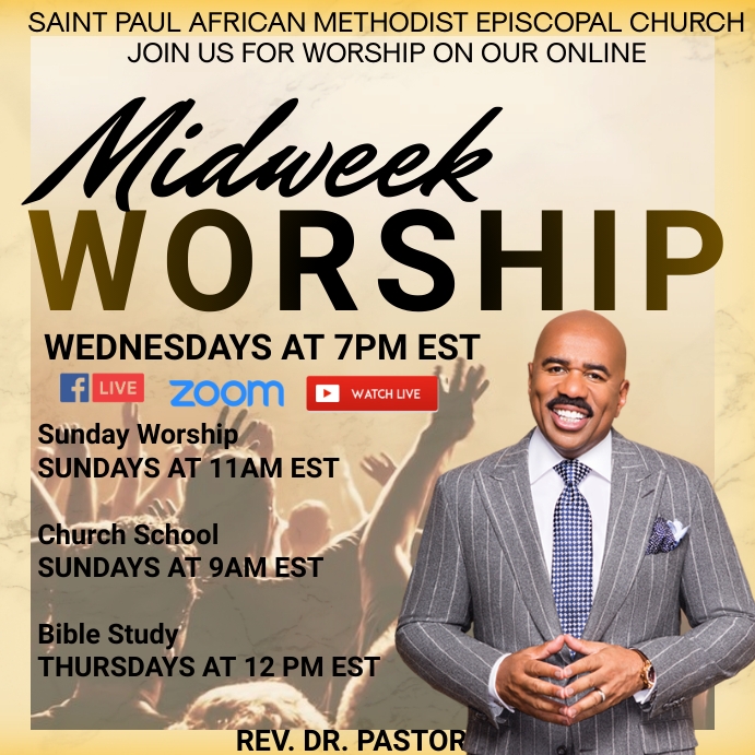 Church Midweek Worship Service Template | PosterMyWall