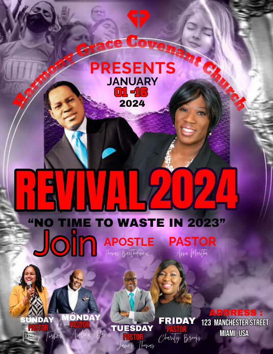 Church Revival Flyer , revival ad instagram p Template | PosterMyWall