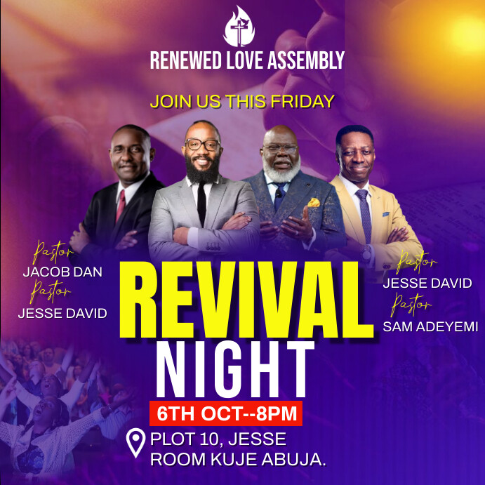 CHURCH REVIVAL FLYER Template | PosterMyWall