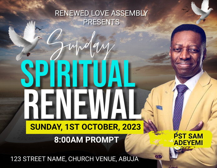 CHURCH REVIVAL FLYER Template | PosterMyWall