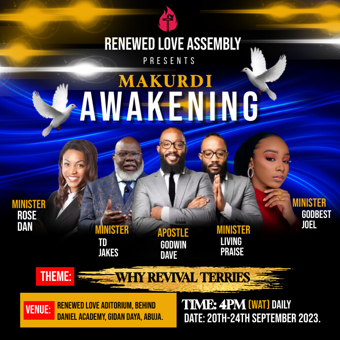 CHURCH REVIVAL FLYER Template | PosterMyWall