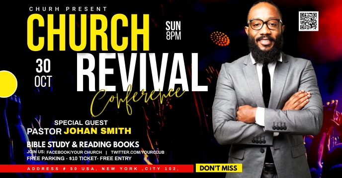 Church Revival flyer Template | PosterMyWall