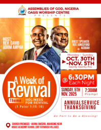 CHURCH REVIVAL PROGRAM Template | PosterMyWall