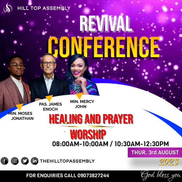 Sample Church Revival Program Night Revival Template PosterMyWall Sample Church Revival Program Night Revival Template PosterMyWall