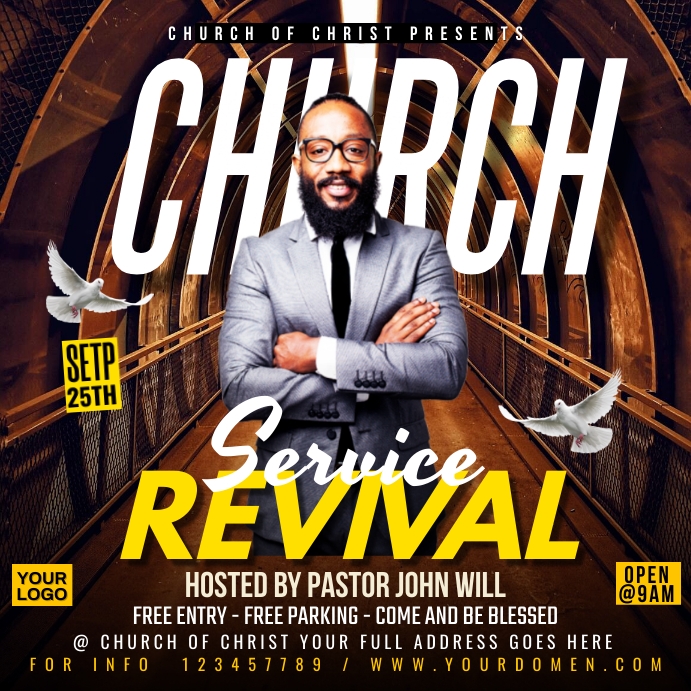 Copy of Church revival service | PosterMyWall