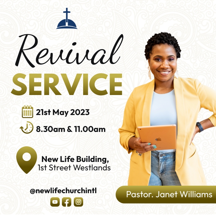 church revival service flyers Template | PosterMyWall