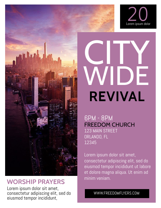 Church Revival Template Flyer Design | PosterMyWall