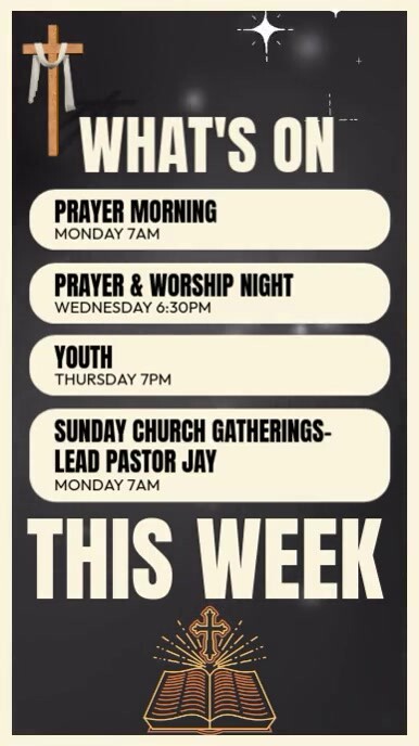 Church Schedule Activities Template | PosterMyWall