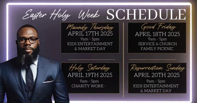 Copy of Church Schedule | PosterMyWall