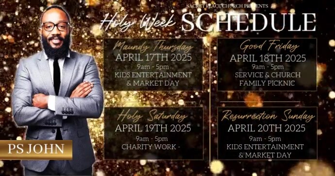 Copy of Church Schedule | PosterMyWall
