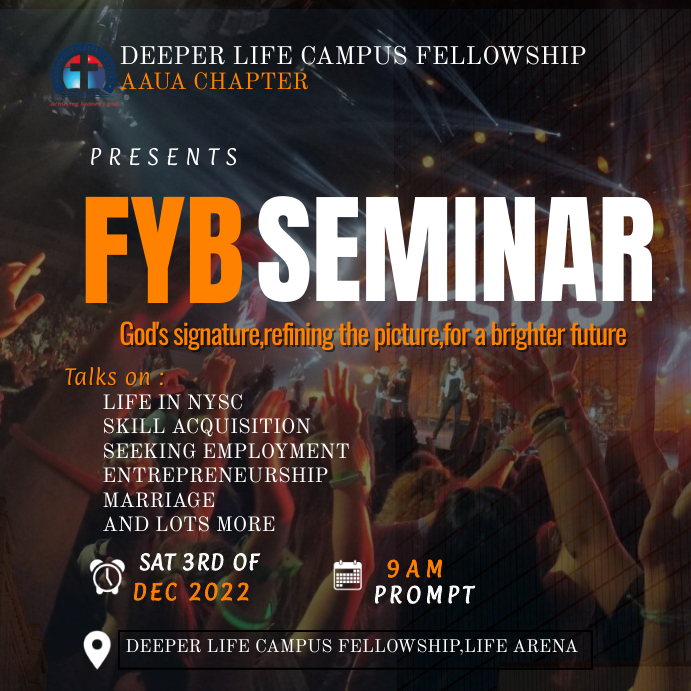 church/school seminar (1) Template | PosterMyWall