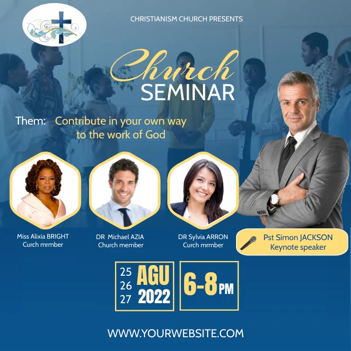 church seminar flyer template | PosterMyWall