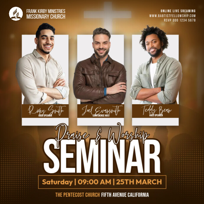 Copy of Church Seminar Template | PosterMyWall