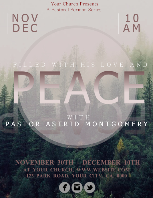 Church Sermon Event Flyer Template | PosterMyWall