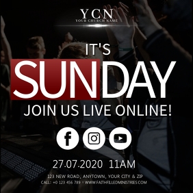 CHURCH SERMON SERVICE ANNOUNCEMENT TEMPLATE | PosterMyWall