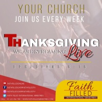 CHURCH SERMON SERVICE THANKSGIVING TEMPLATE | PosterMyWall