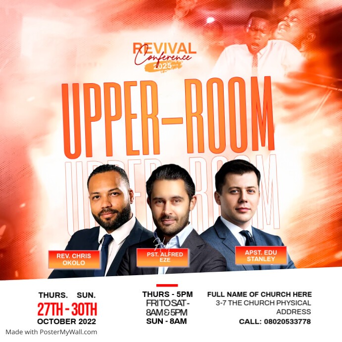 CHURCH SERVICE & Professional Event FLYER 415 Template | PosterMyWall