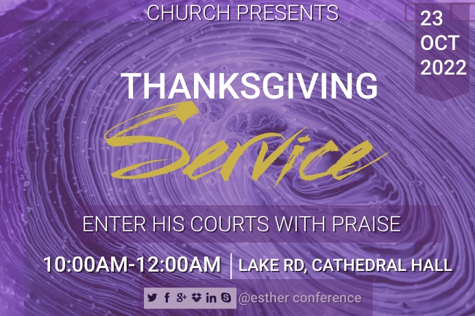 Copy of CHURCH SERVICE (1) | PosterMyWall
