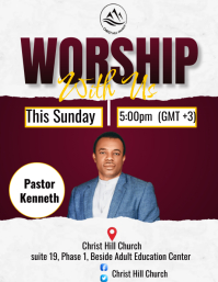 Yellow Gradient Church Flyer A4 Template | PosterMyWall