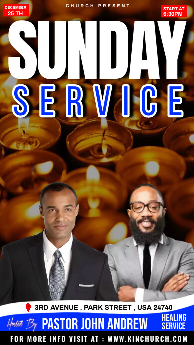 church service ad Template | PosterMyWall